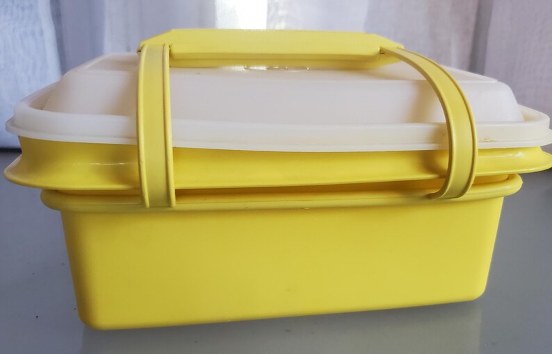 Tupperware Lunch Box With Sandwich Box, Original Bento Box, Vintage ...