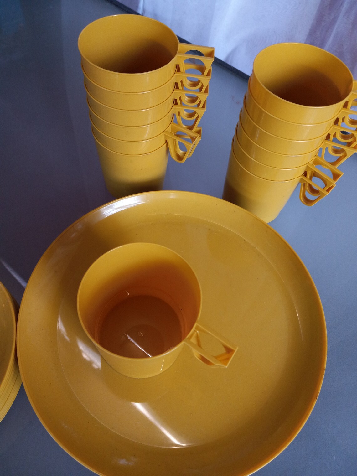Jet Container Set of Large and Small Plates Coffee Cups - Etsy