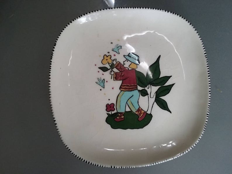 Handmade Square Ceramic Tray Made by Esther for Her Mother in - Etsy