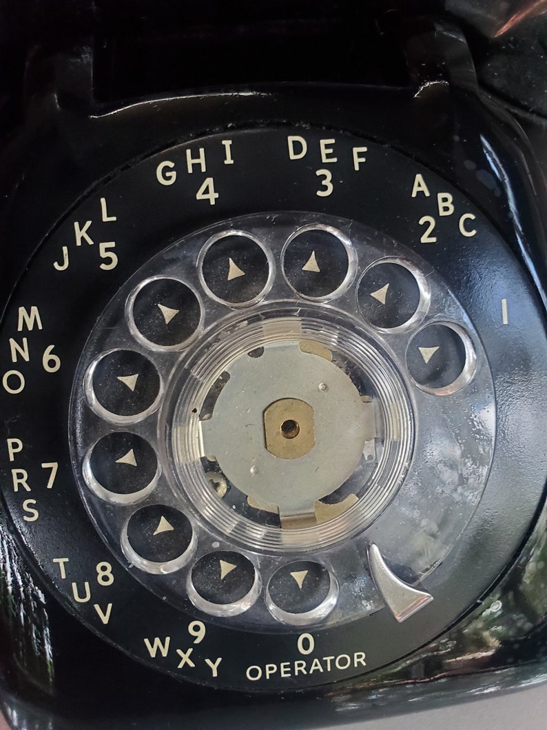 Vintage Black Telephone, Display Piece, Theater Prop, Chunky Funky ...