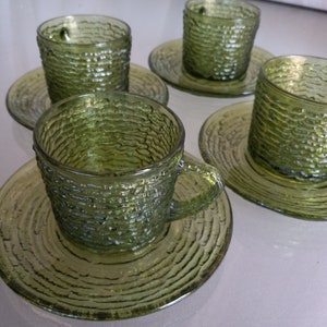 Soreno Green Glassware, Priced per Piece, Vintage Glassware ...