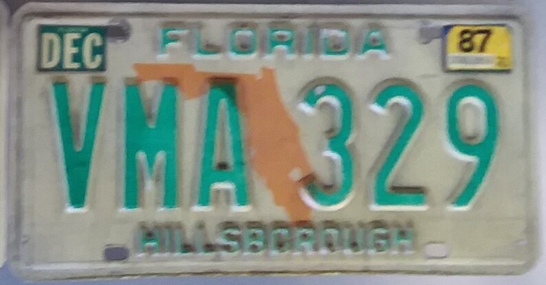 1980's Florida License Plates Price per Plate Vintage - Etsy