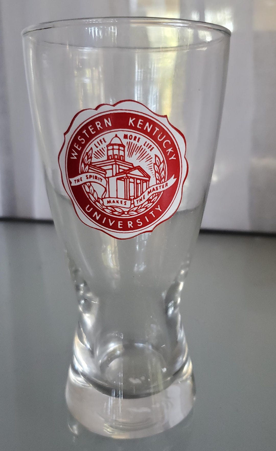 Western Kentucky University Glass, Vintage Barware, Clear Glass Beer ...