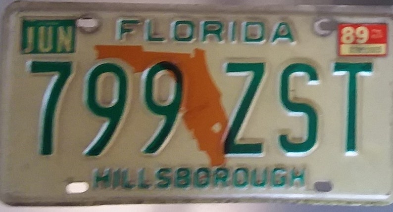 1980's Florida License Plates Price per Plate Vintage - Etsy