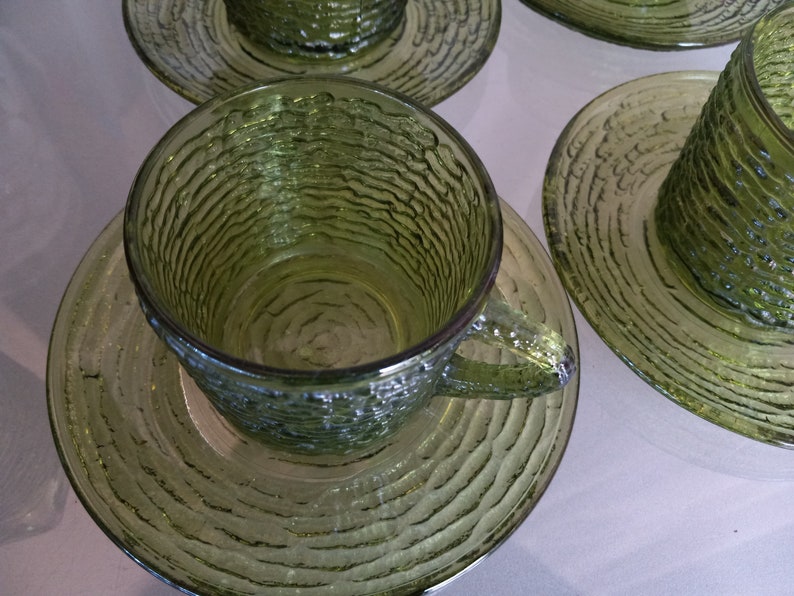 Soreno Green Glassware Priced per Piece Vintage Glassware - Etsy