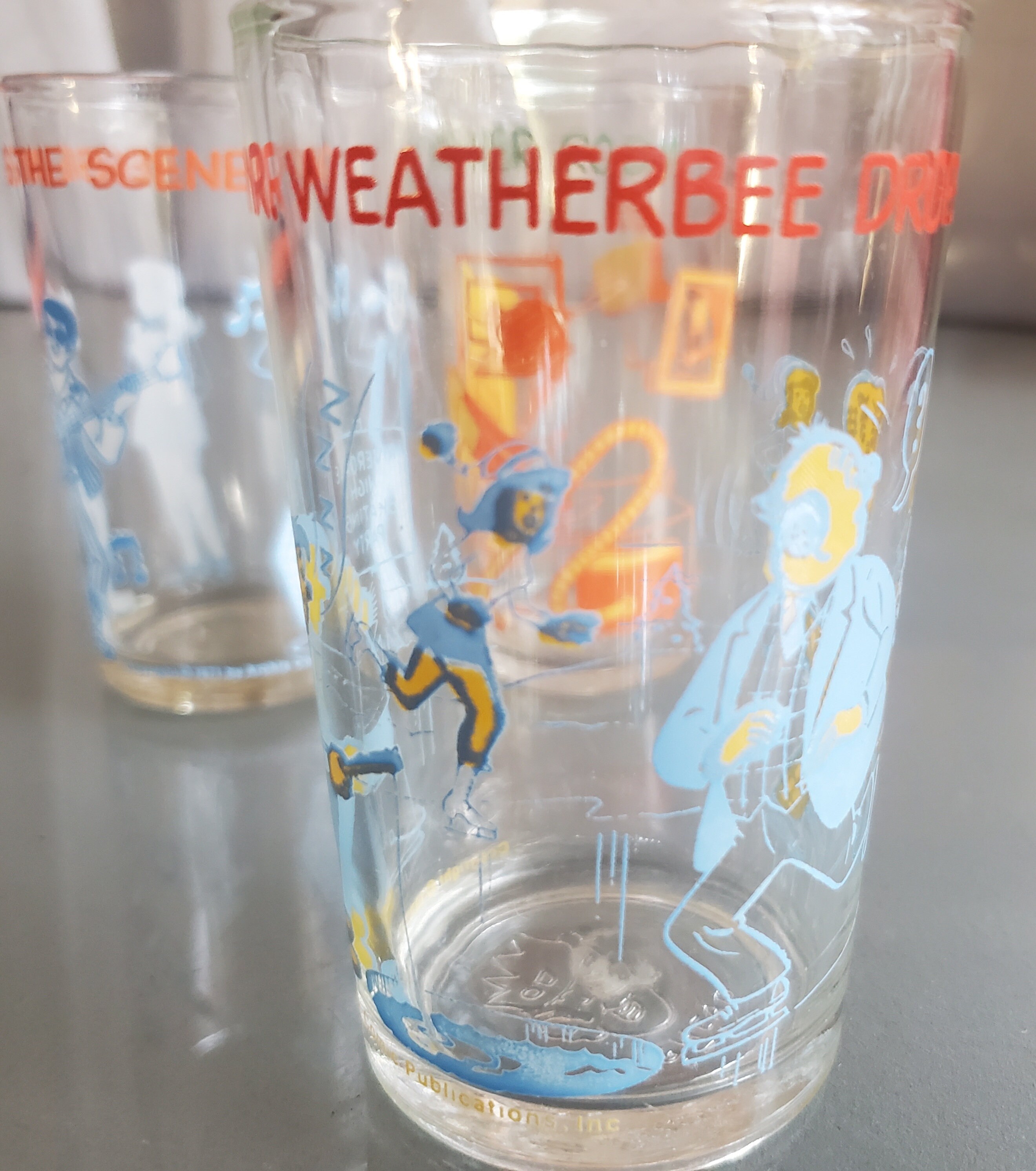 Archie Cartoon Juice Glasses, Set of Three, Vintage Glassware, Archie ...