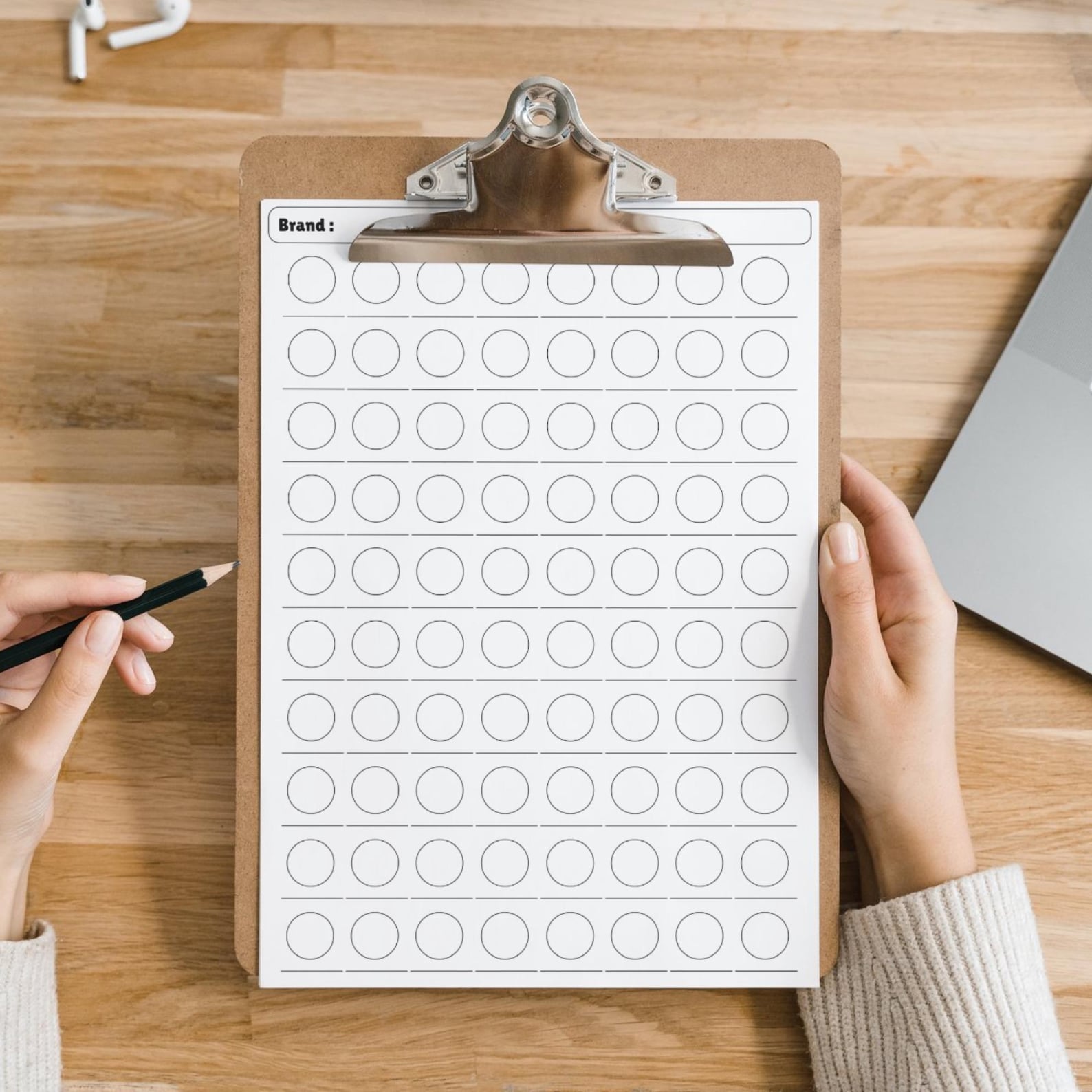 Color Swatch Chart: 80 Color Palette, Artist Template (PDF PNG) - Etsy ...