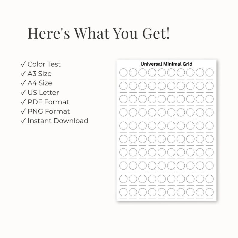 Color Swatch Chart Printable, 100 Color Grid Template, Marker & Paint ...