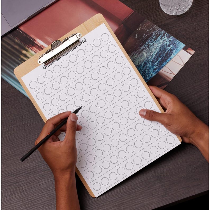 Color Swatch Chart Printable, 100 Color Grid Template, Marker & Paint ...