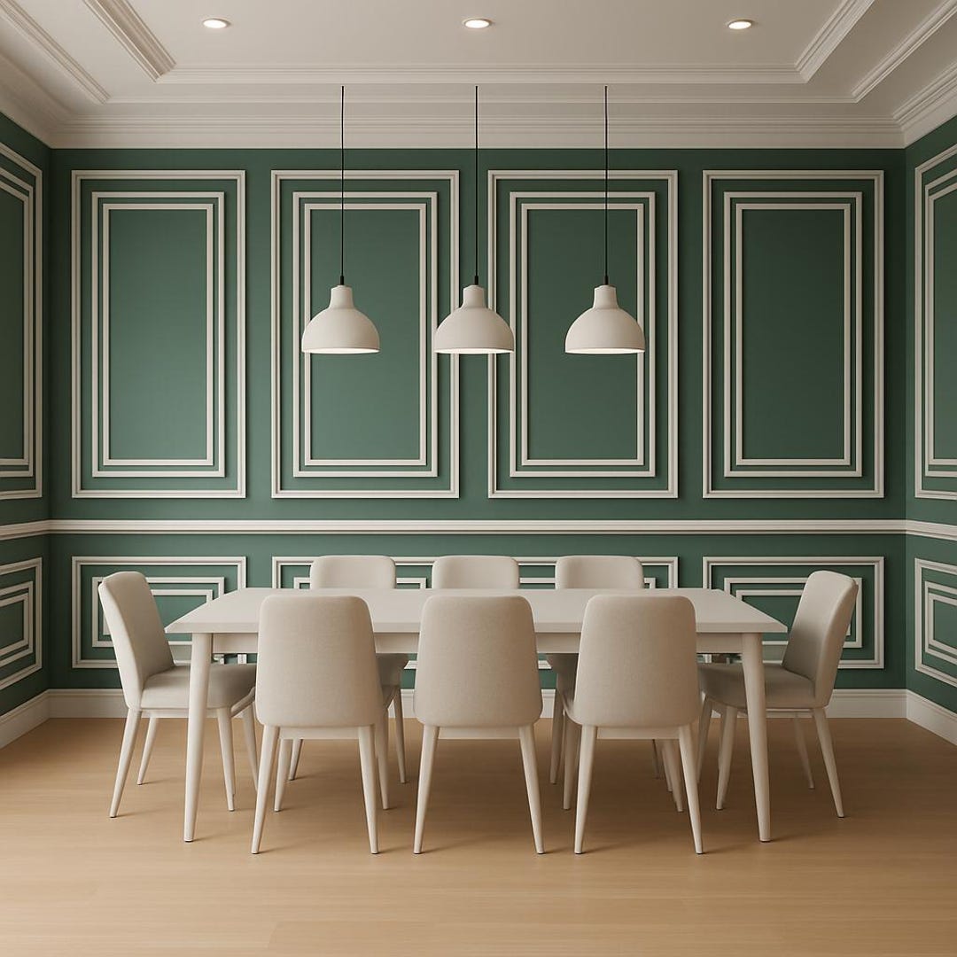 Elegant Double Frame Wall Molding Kit: Pre-cut Accent Wall Panels - Etsy