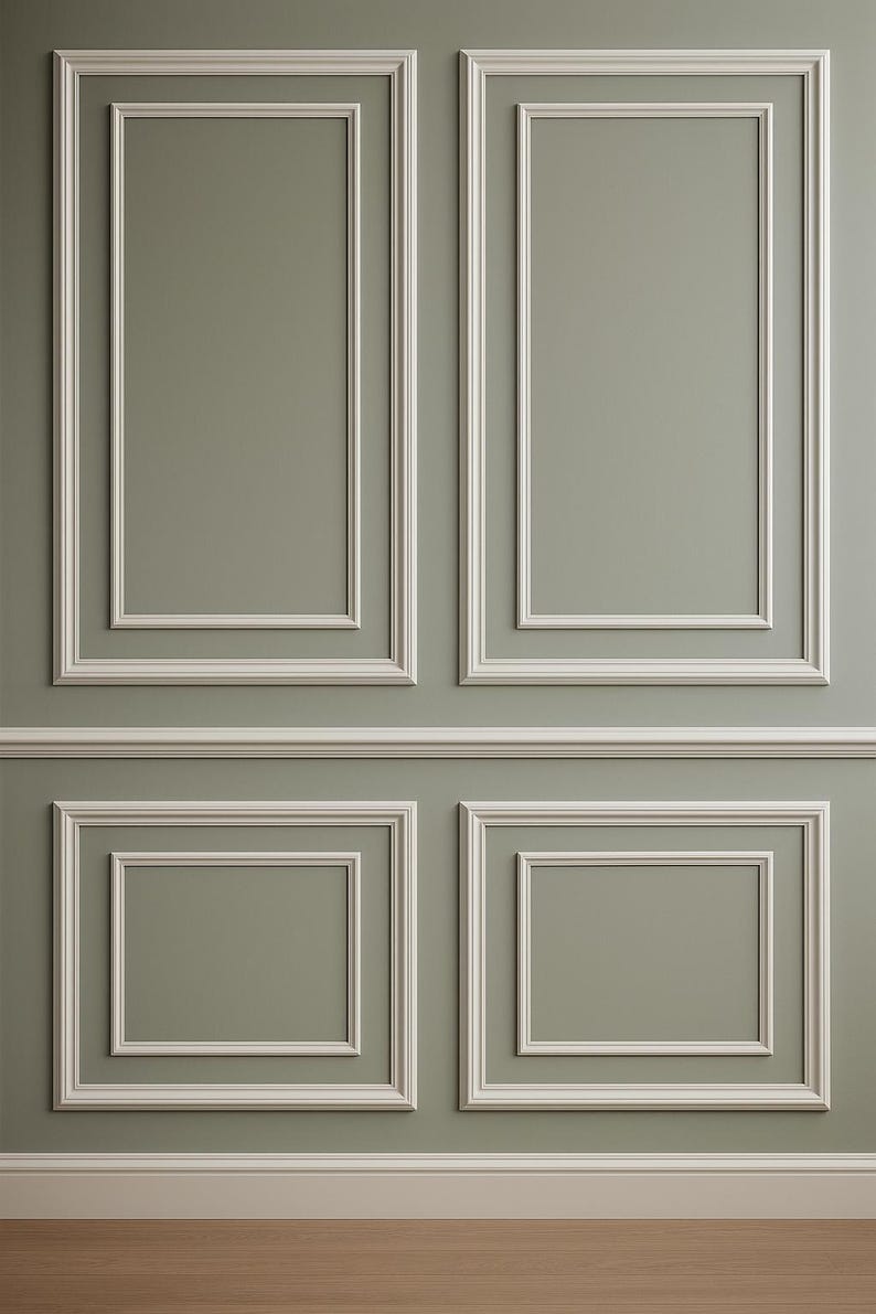 Precut Wall Molding Kit: Paintable DIY Wall Frame Panels - Etsy