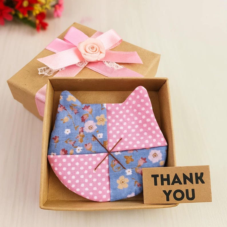 Cat Coaster Sewing Pattern – DIY Fabric Mug Rug Template, Handmade ...