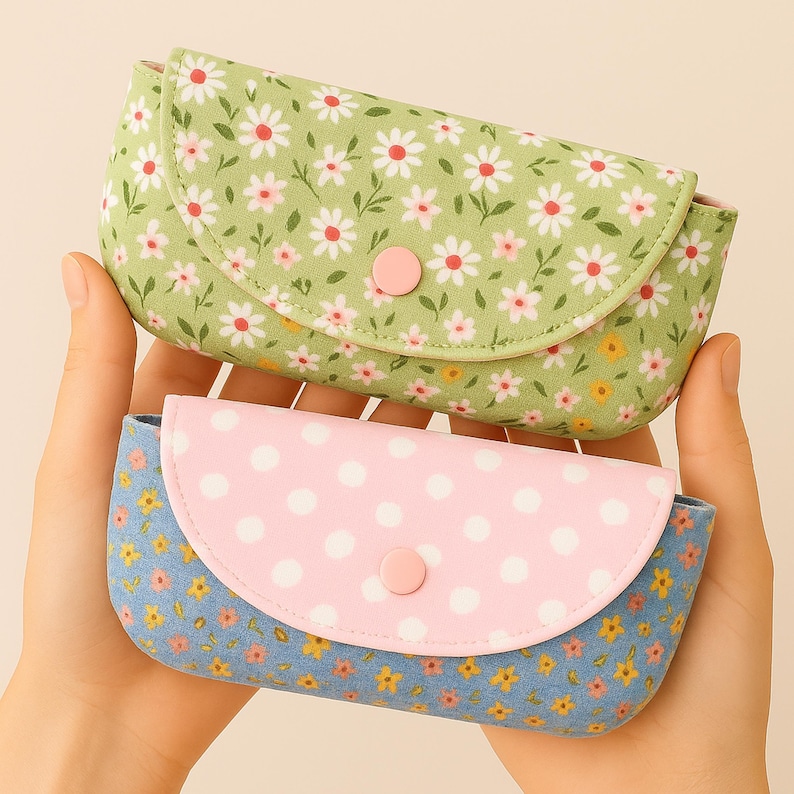Fabric Glasses Case PDF Sewing Pattern, DIY Eyeglass Pouch, Handmade ...