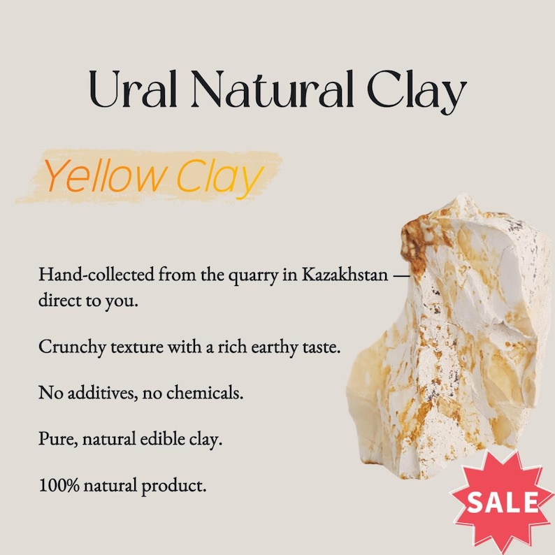 Ural Yellow Clay – Natural Clay From Kazakhstan - 1600g - Etsy