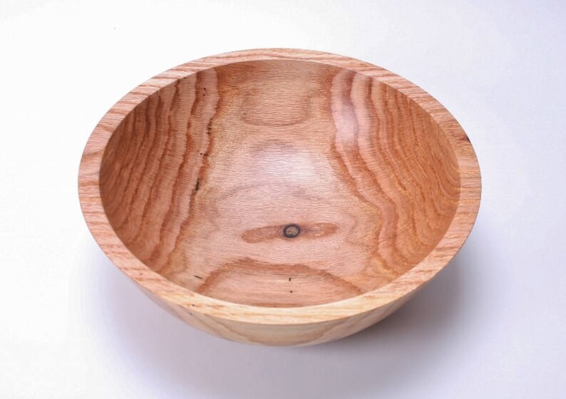 Red Oak Wooden Salad Bowl 1665 11 3/4 X 4 1/8 Red Oak Bowl Oak Fruit ...