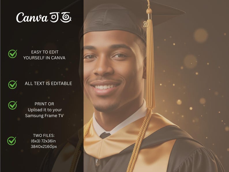 Graduation Party Welcome Sign Template | Editable Photo Graduation ...