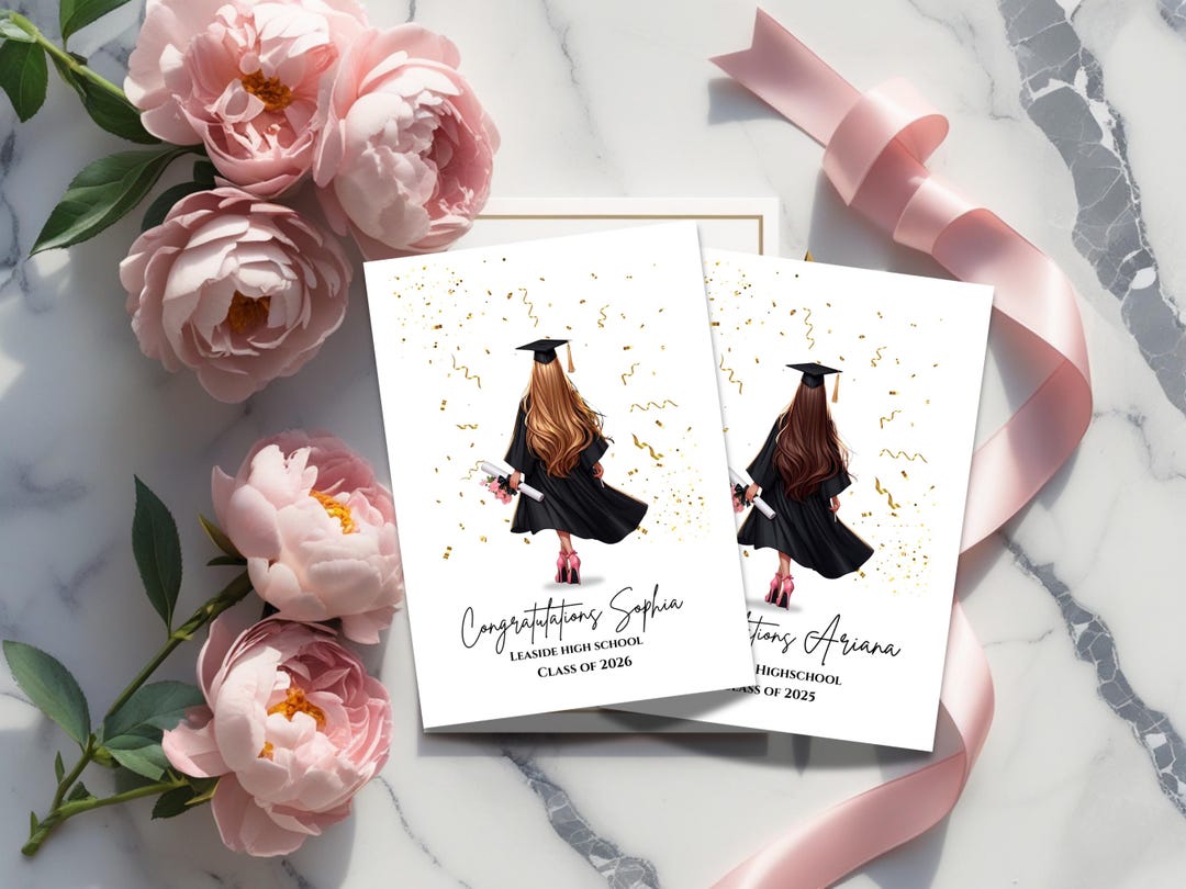 Custom Graduation Card 2026 | Personalized Printable Grad Card ...