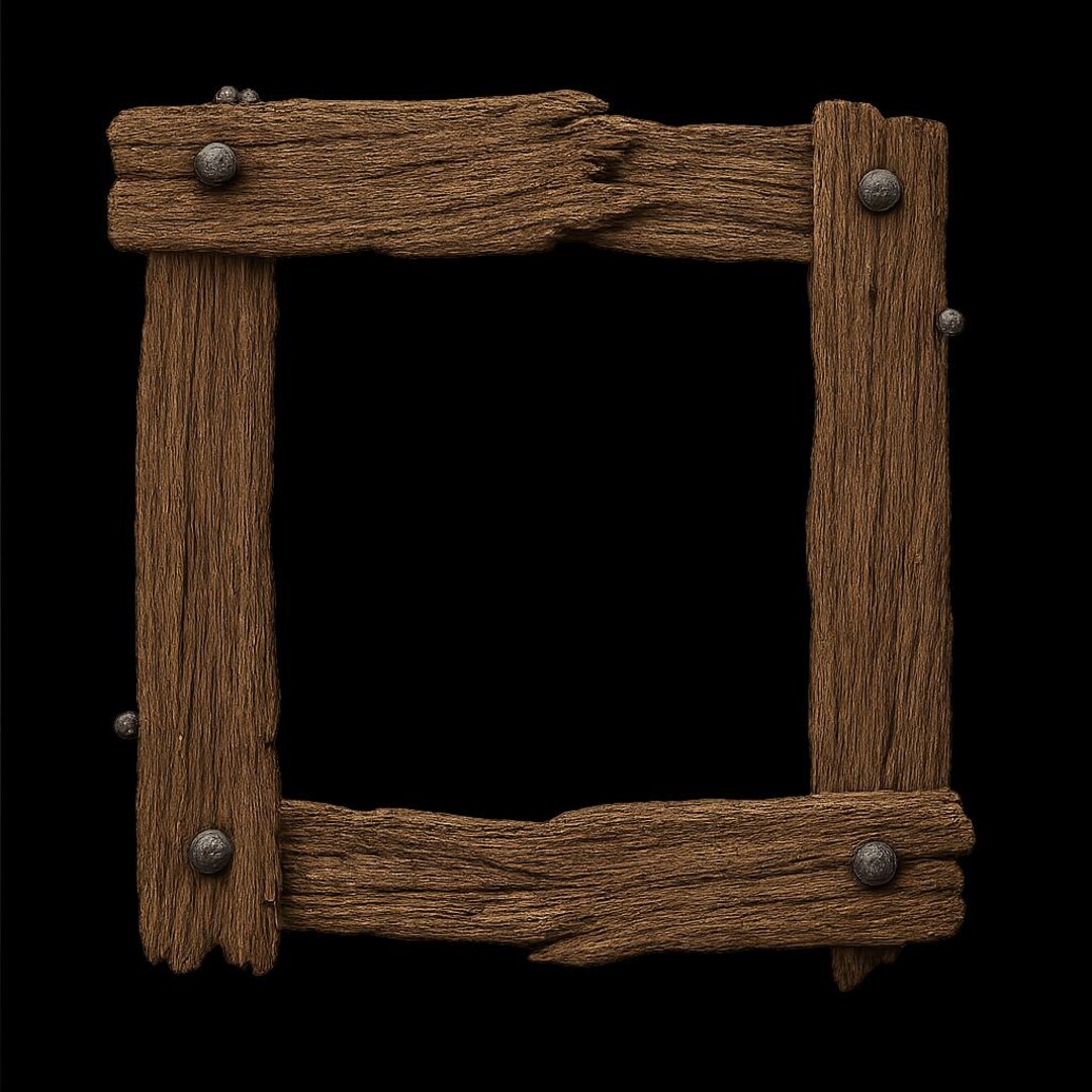 Webcam Overlay / Face Cam Border: Woodgrain Nailed Boards - Etsy