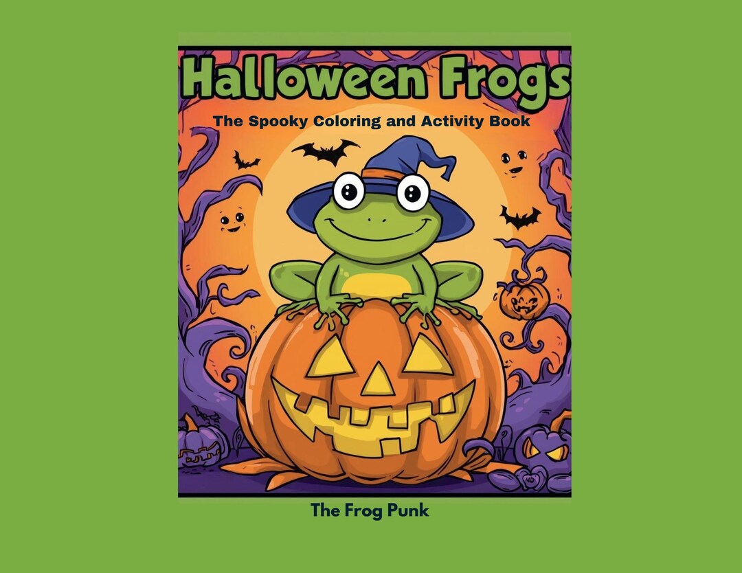 Spooky Frogs Halloween Coloring Book – Costumes (PDF Download - Etsy