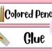 Pink Classroom Supply Cart Labels | 12 Pre-made Organization Tags - Etsy