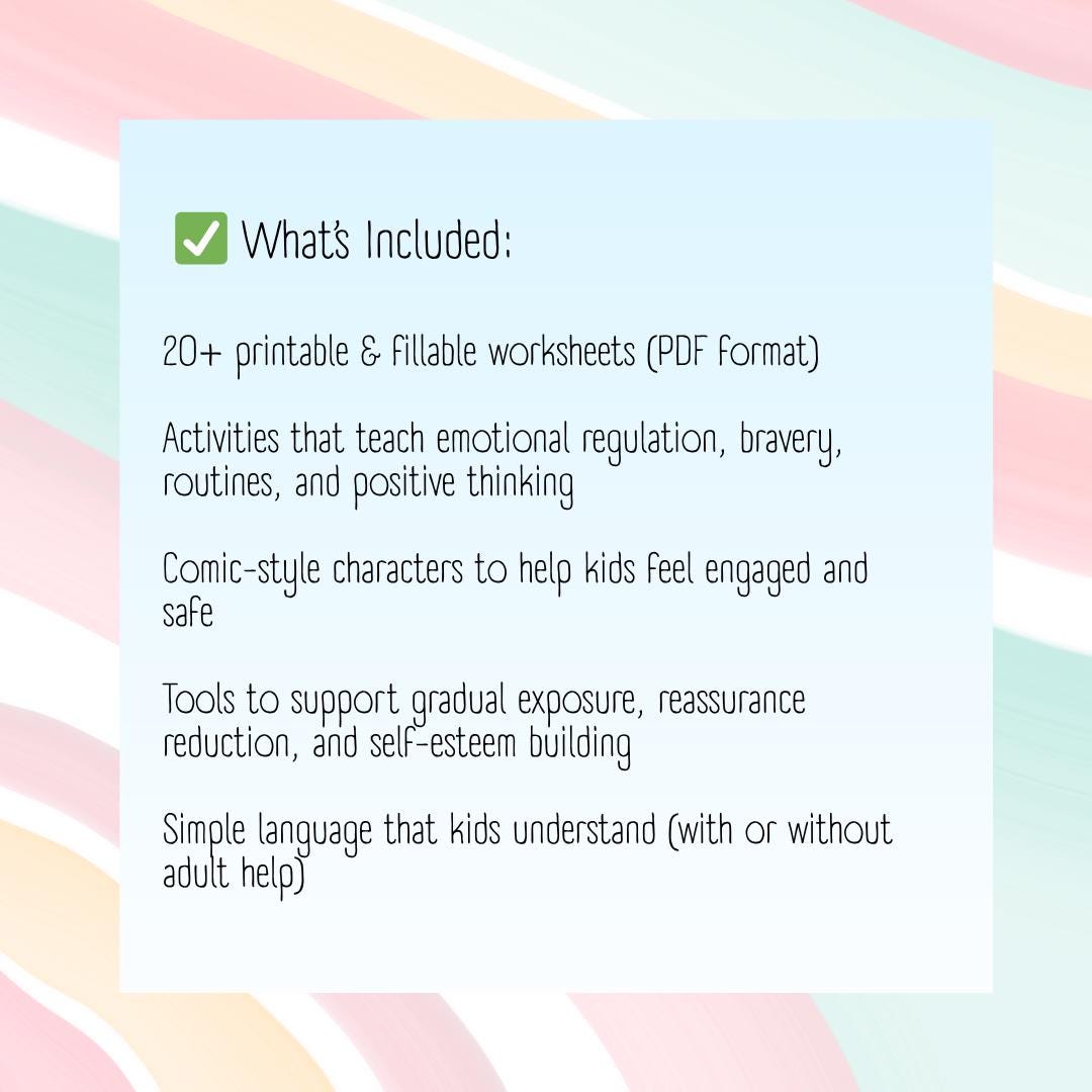 Ocd Worksheets for Kids, Ocd for Kids Therapy, Ocd Workbook, Empathy ...