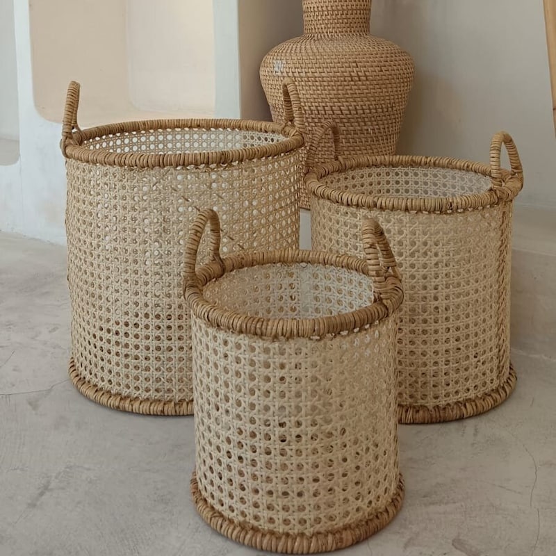 Cane Basket - Etsy