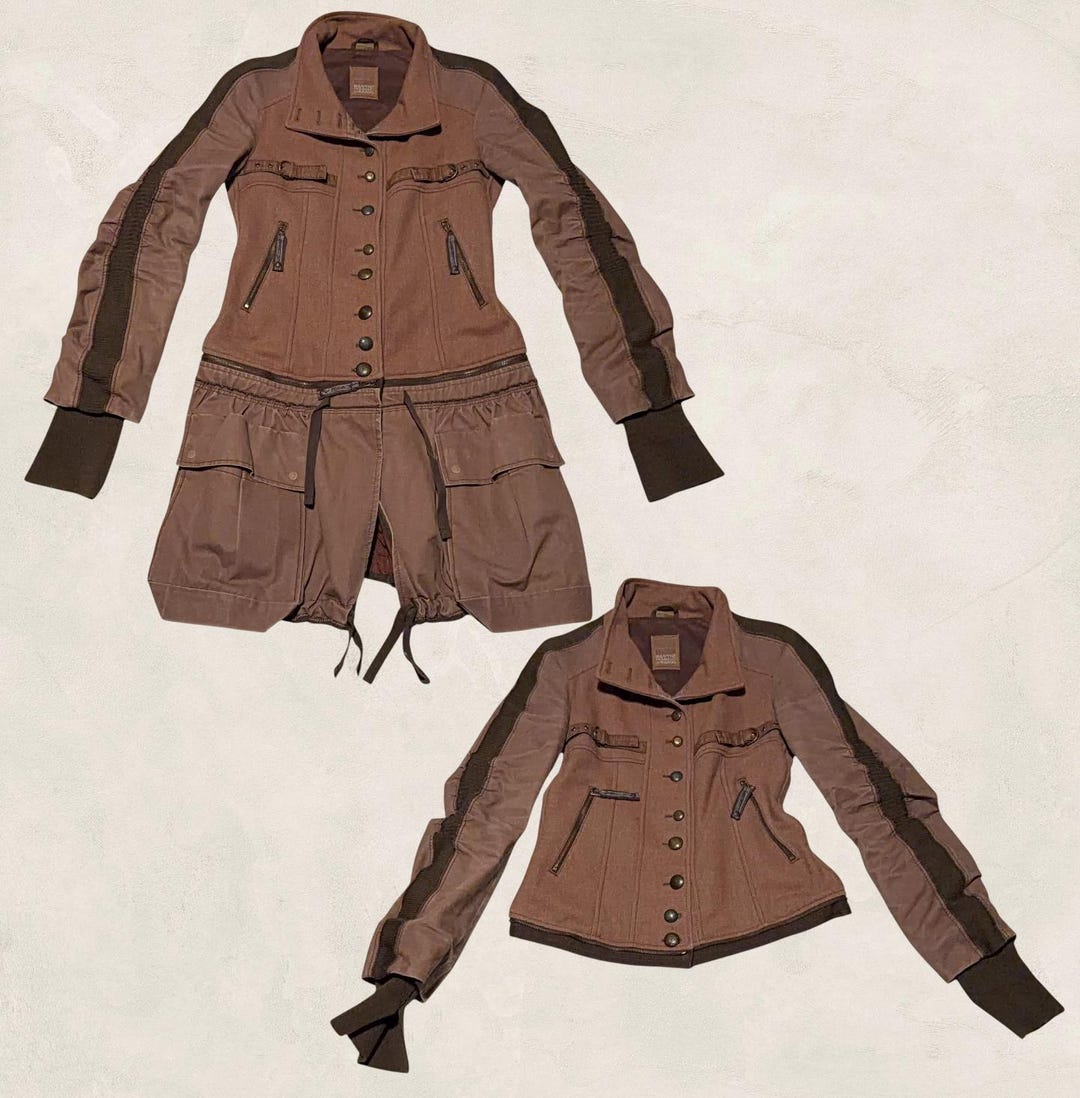 Convertible Jacket/coat in Dusty Rose – Architectural Modular – Size 38 ...