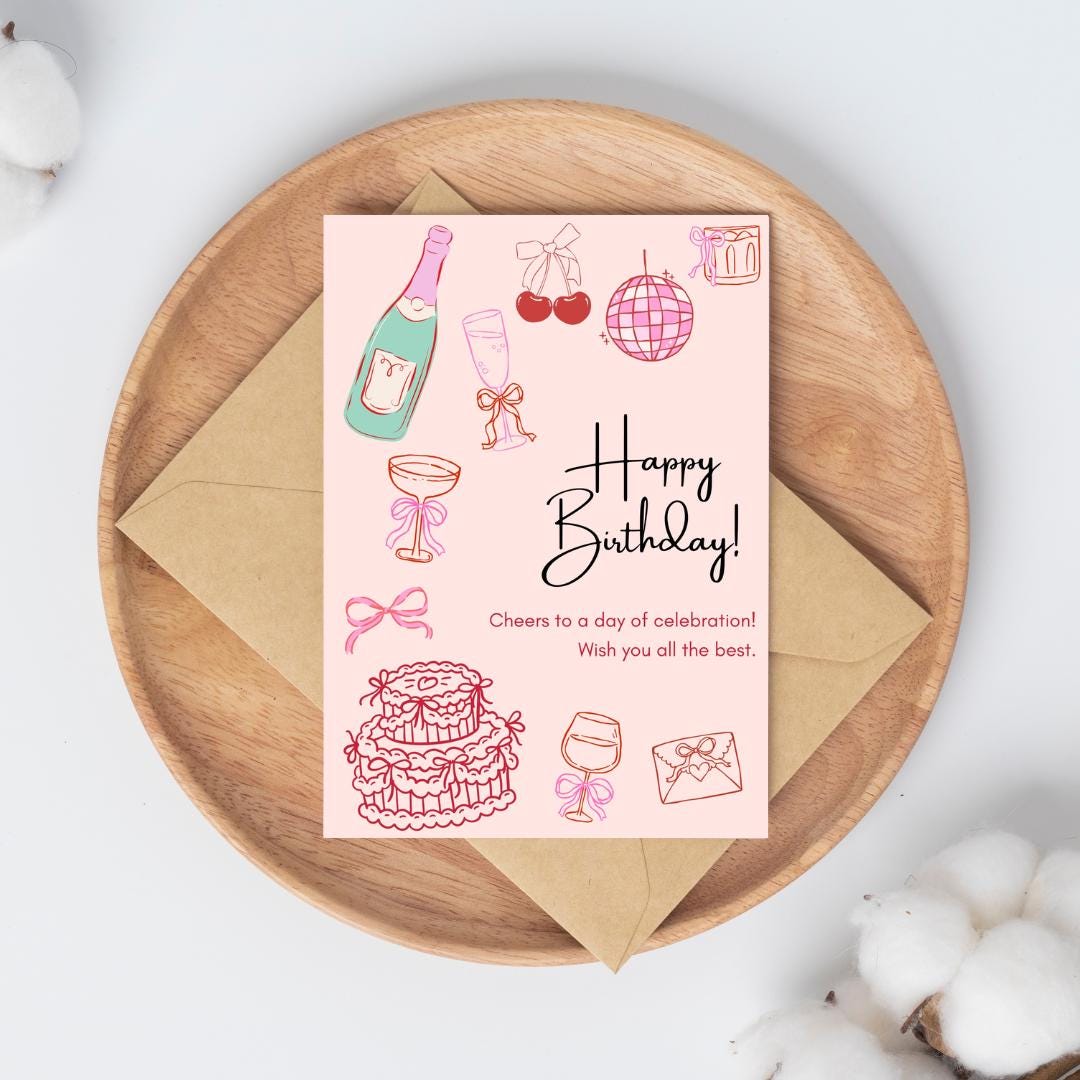 Digital Birthday Card, Digital Card, Cute Card, Greeting Card - Etsy