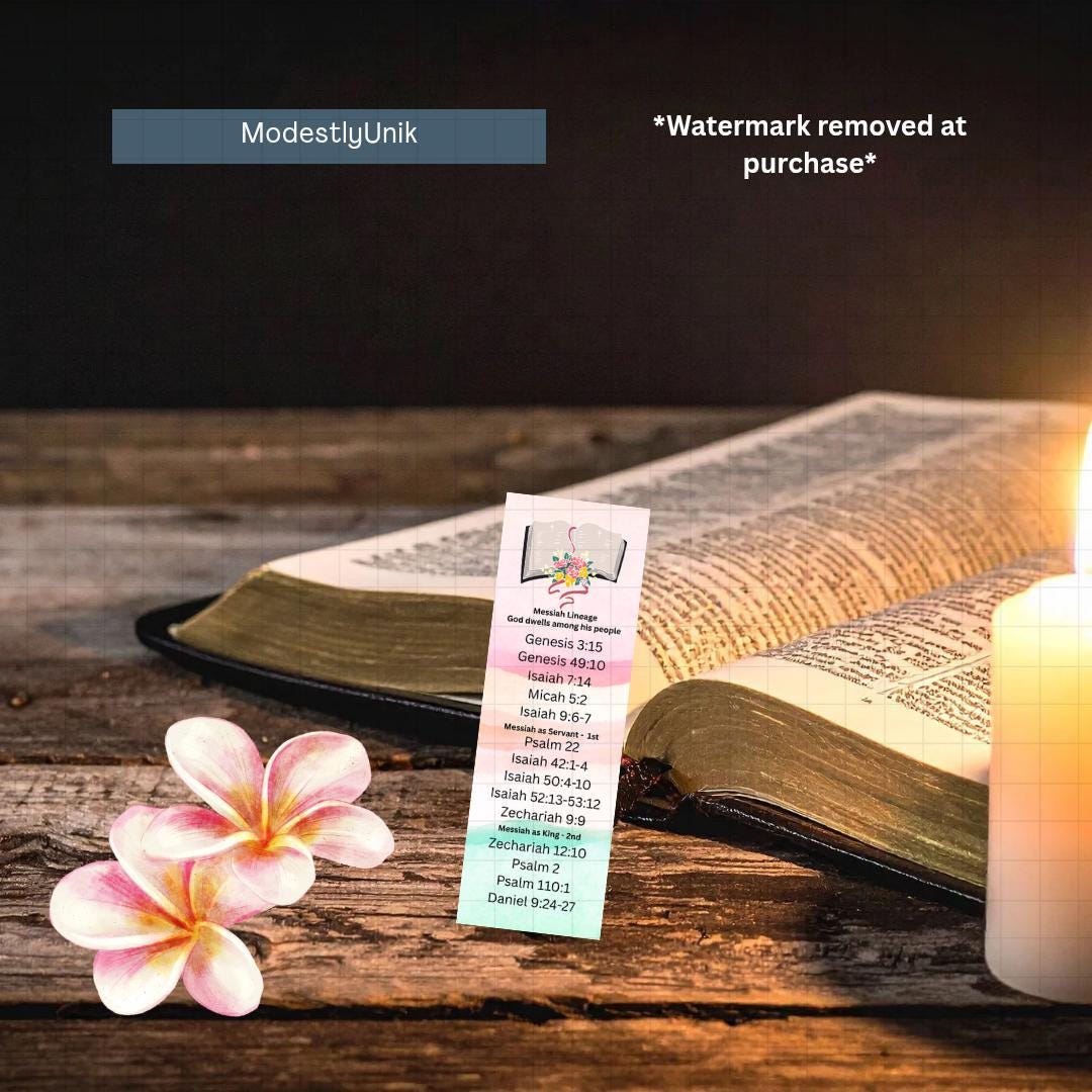 Messiah Prophecies Old Testament - Etsy