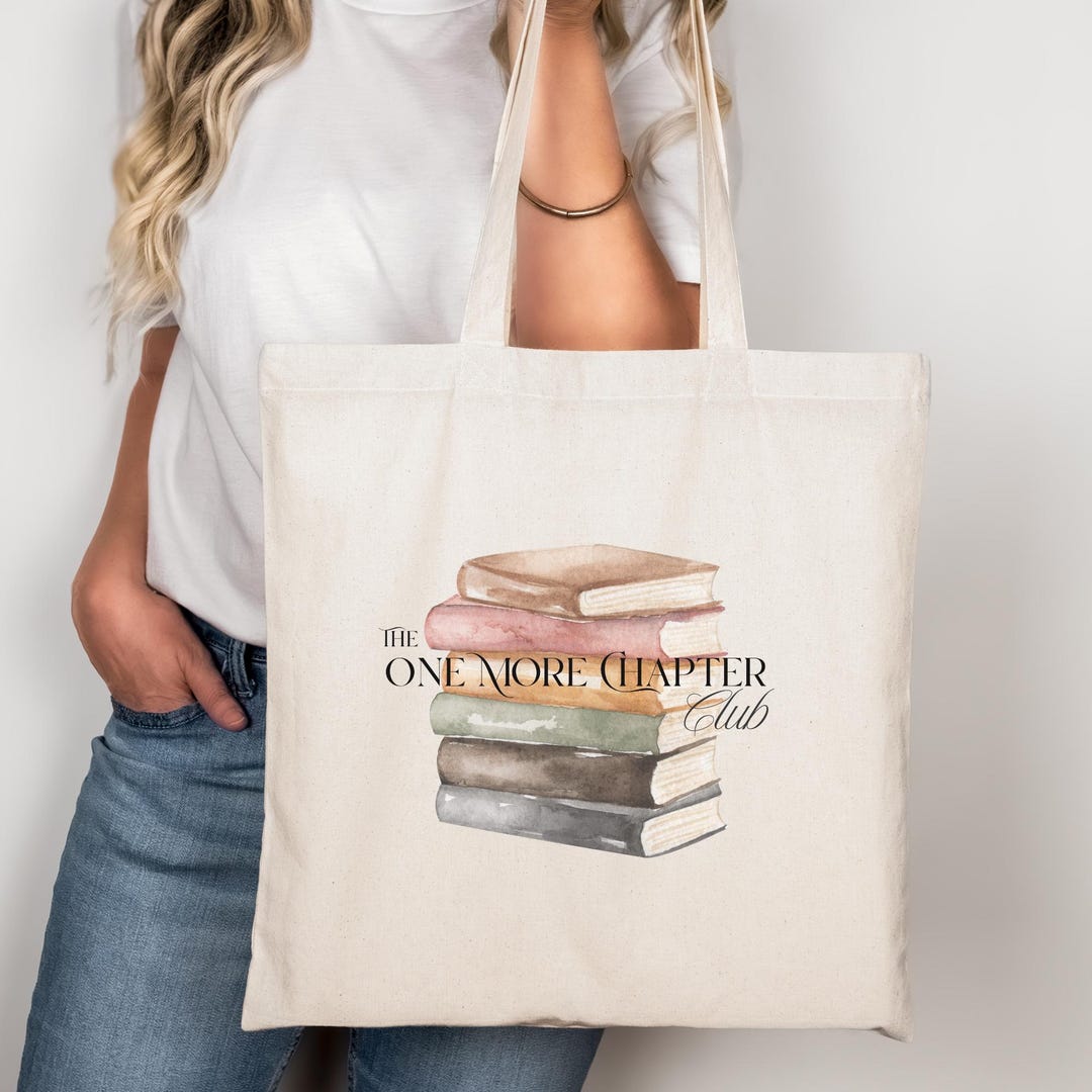 Fun Reading Bag, Road Trip Bag, Funny Library Bag, One More Chapter ...
