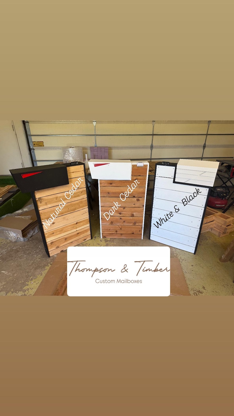 Mailbox With Post, Modern Mailbox, Rustic Mailbox,custom Mailbox ...