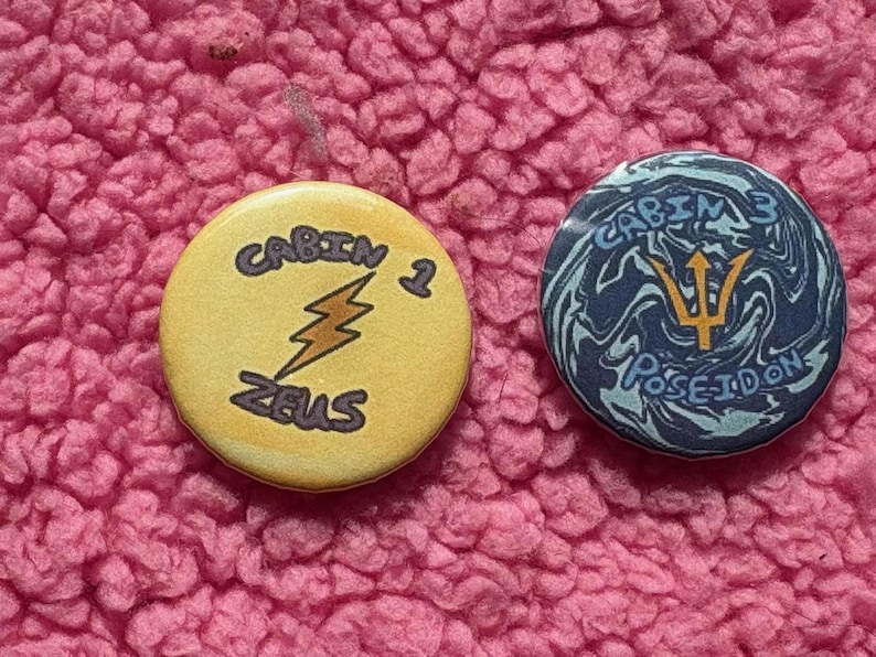 Cabin Number Button Pins - Etsy
