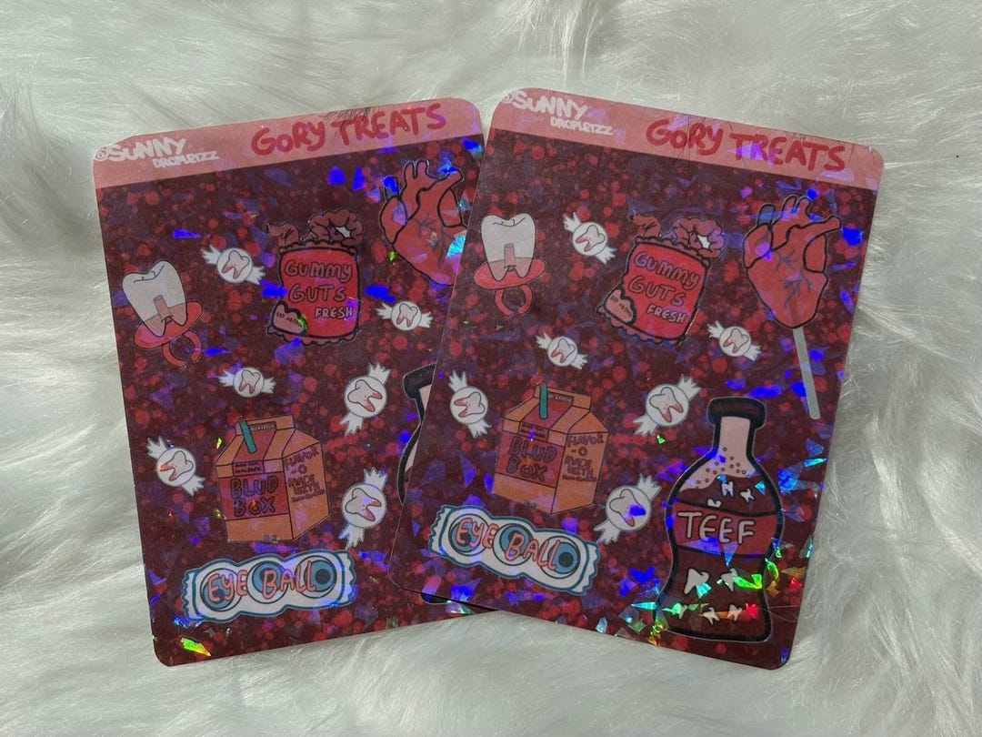 Gory Treats, Sticker Sheet, Gore Stickers - Etsy