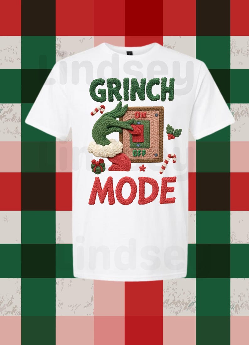 The Grinch Faux Yarn PNG - Etsy