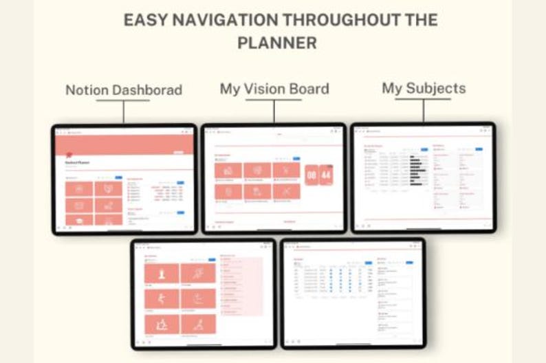 Notion Student Planner Template: Digital Academic Organizer (instant ...
