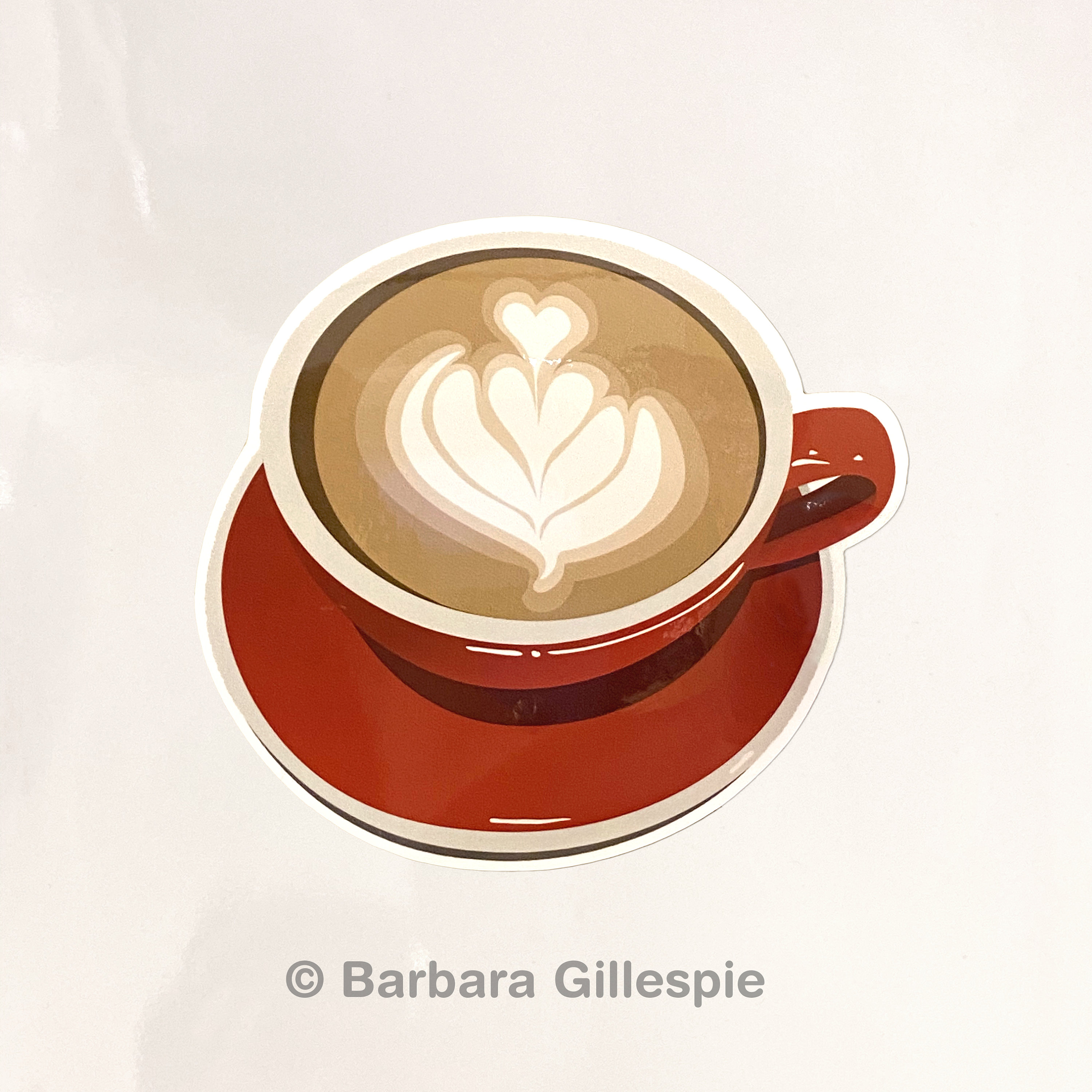 Cappucino Sticker / Coffee Sticker / Cafe Latte Sticker / - Etsy