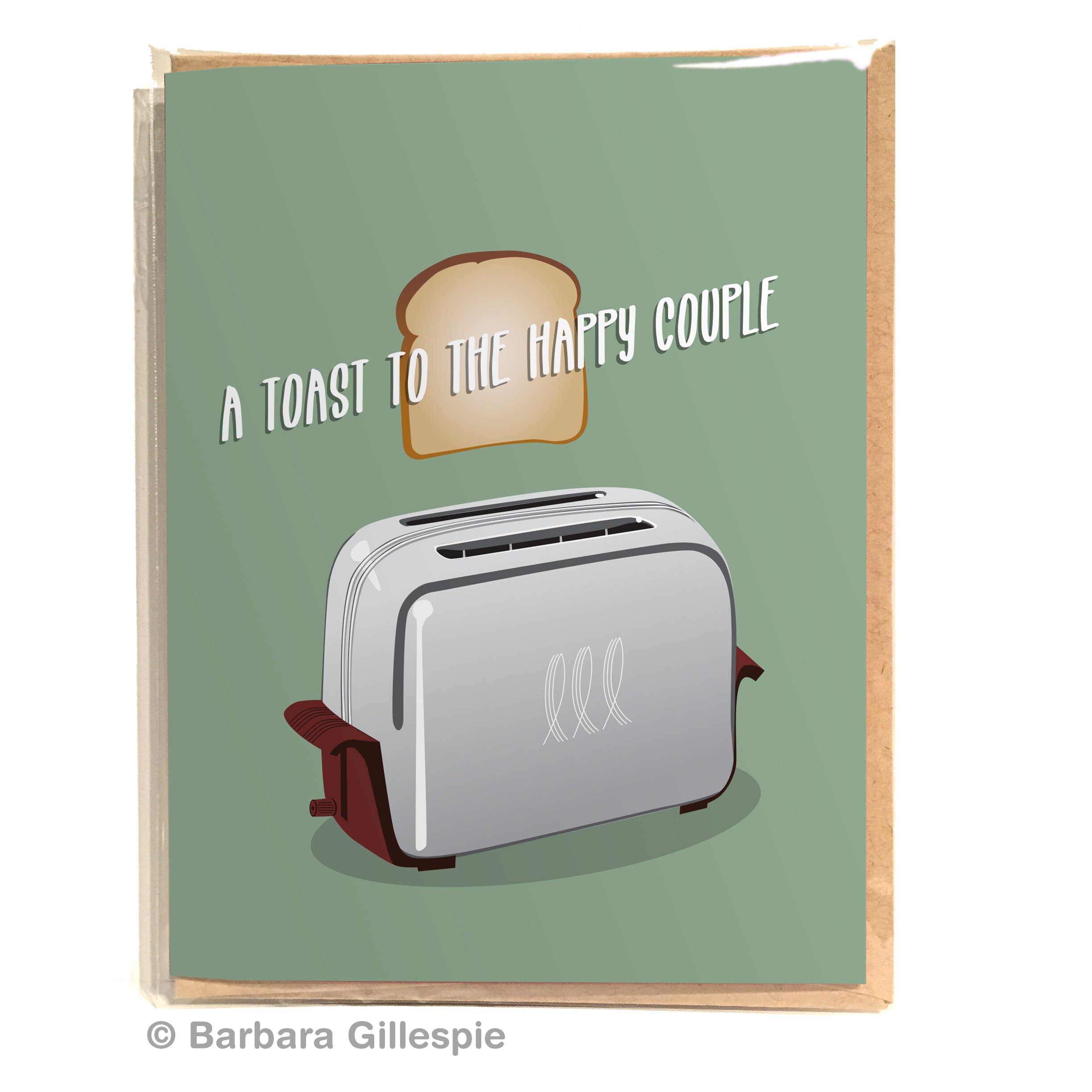 Toast Card / Toast Wedding Card / A Toast to the Happy Couple - Etsy