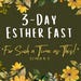 3 Day Esther Fast Guide Digital Liquid Fast Devotional Journal ...