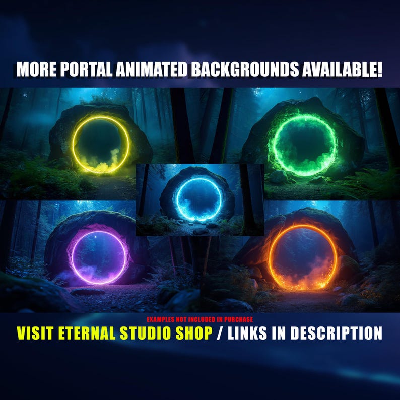 Animated Background - Portal 02 | Entrance to Another World | Sci-fi ...
