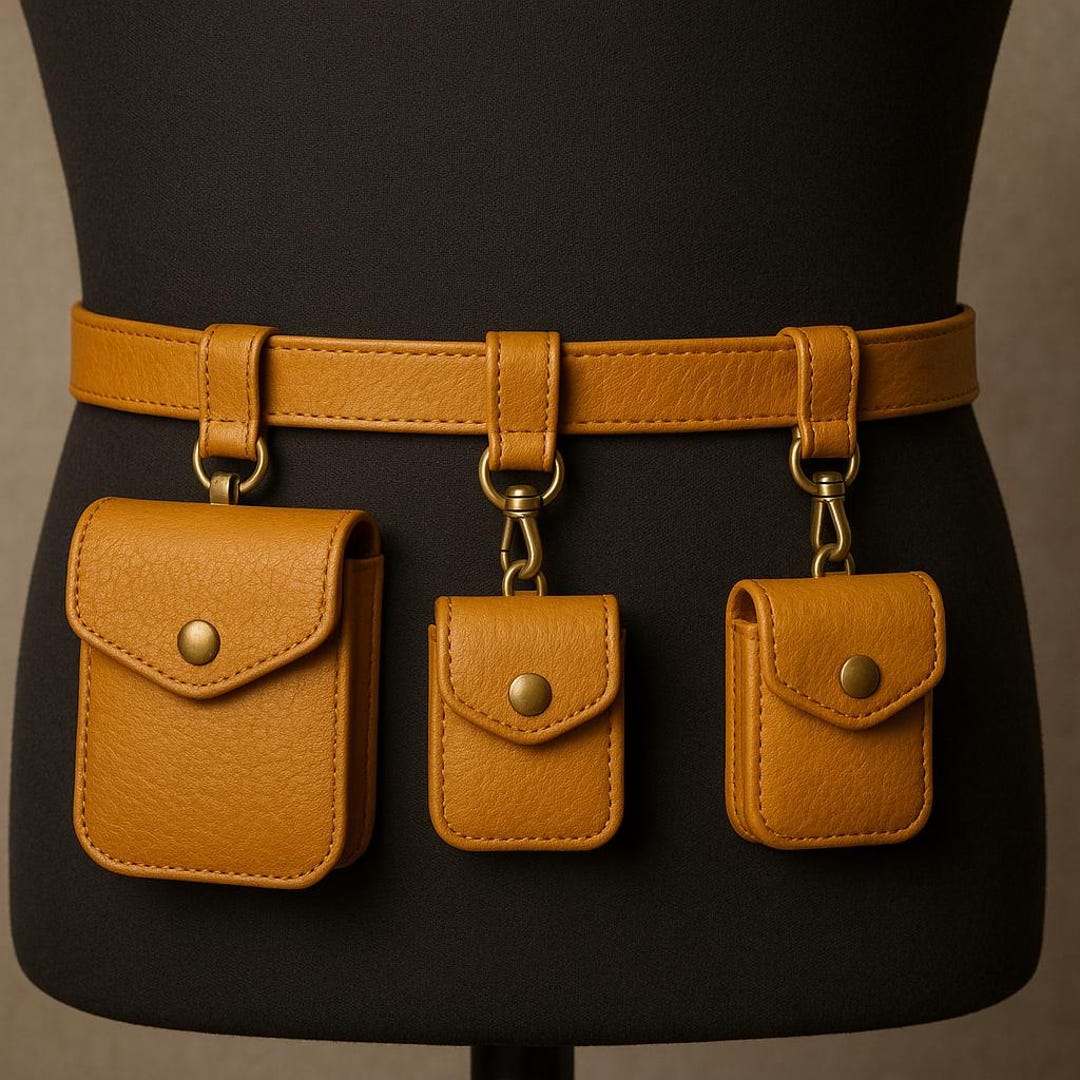 Modern Unisex Waist Leather Utility Belt | Adjustable and Removable ...