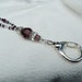 Amethyst Crystal Beaded Lanyard: ID Badge Holder - Etsy