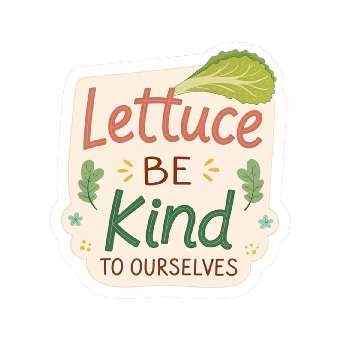 Let Us Be Kind to Ourselves Sticker | Self-compassion Affirmation ...