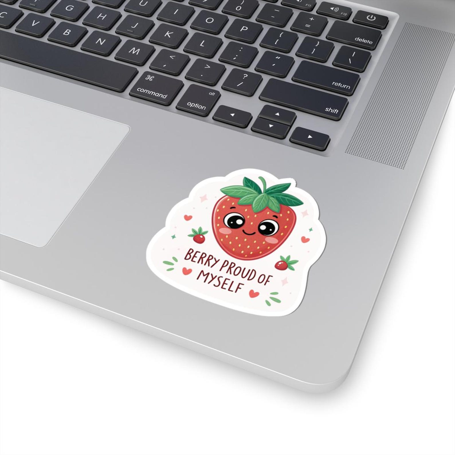 Berry Proud of Myself Sticker | Cute Fruit Pun Vinyl Sticker, Self-love ...