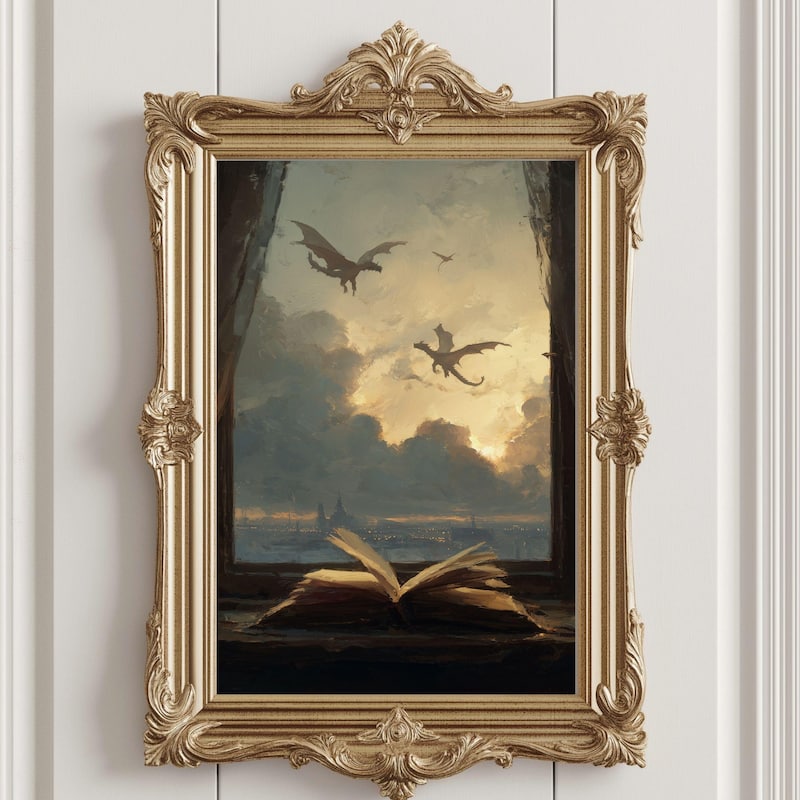 Romantasy Landscape Print - Etsy