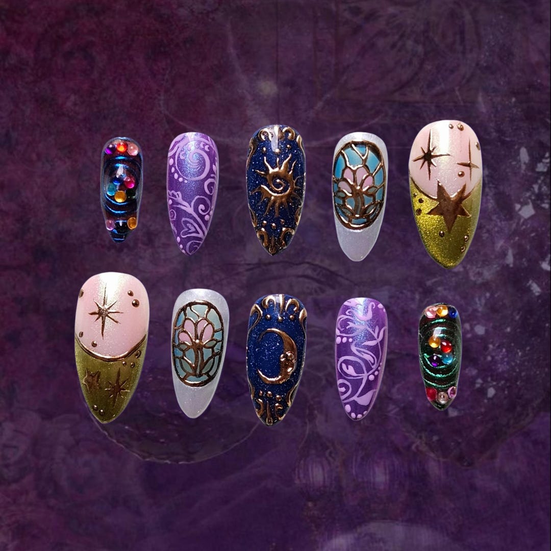 Whimsigoth Custom Press on Nails - Etsy