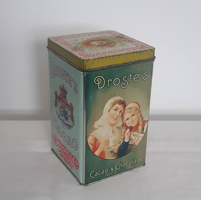 Vintage Droste's Cocoa Powder Tin - Etsy