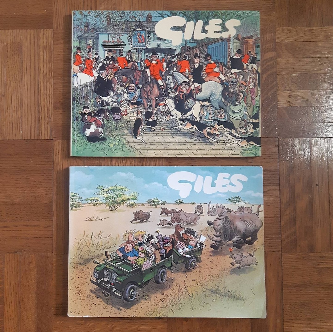 Vintage Set of GILES Cartoon Books - Etsy