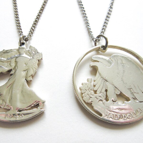 Cut Coin Necklace - Etsy