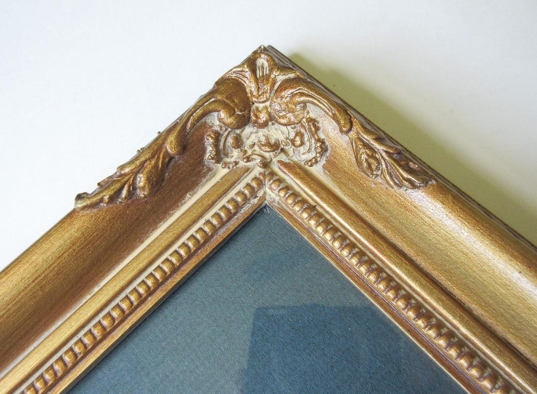 2 Wood & Gesso Frames, Vintage Gold Wall Hanging Fits 8 X 10 - Etsy