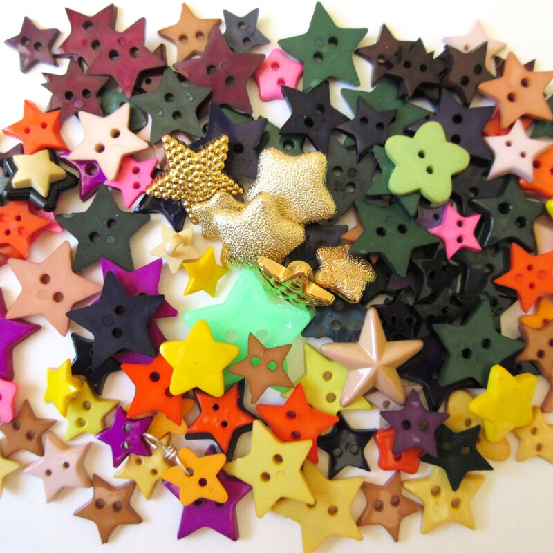 Star Shaped Buttons - Etsy